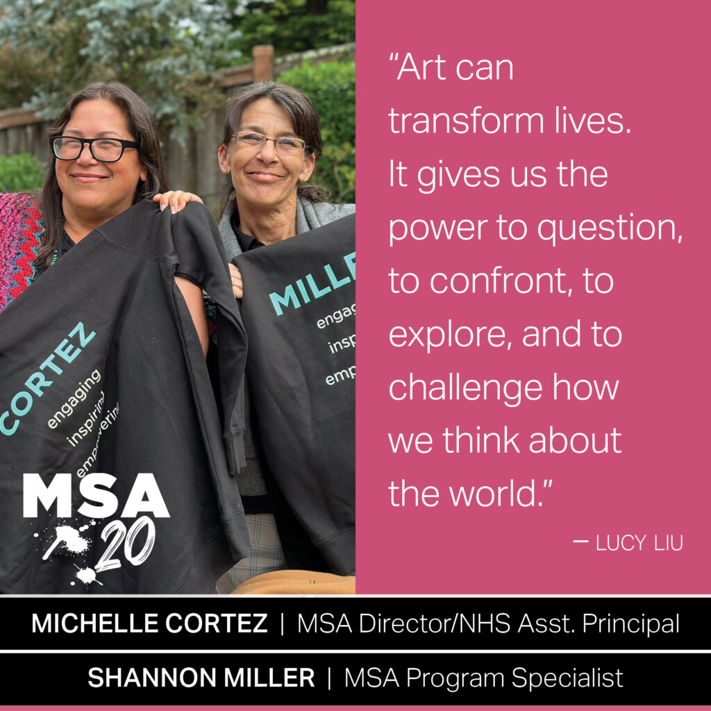 Grateful To MSA Leadership • Marin School Of The Arts